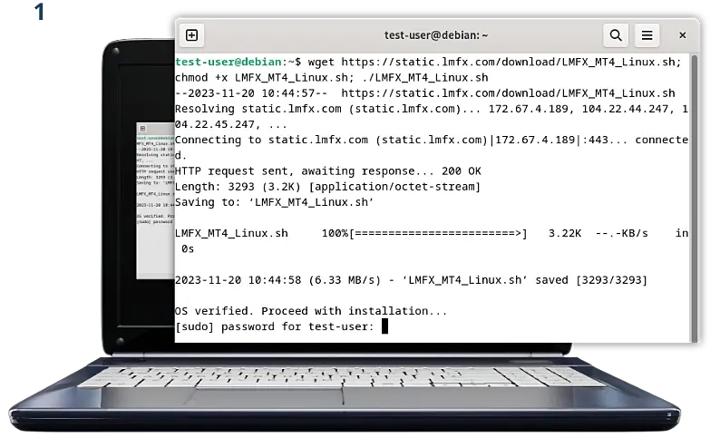 Open the Command line and run the command